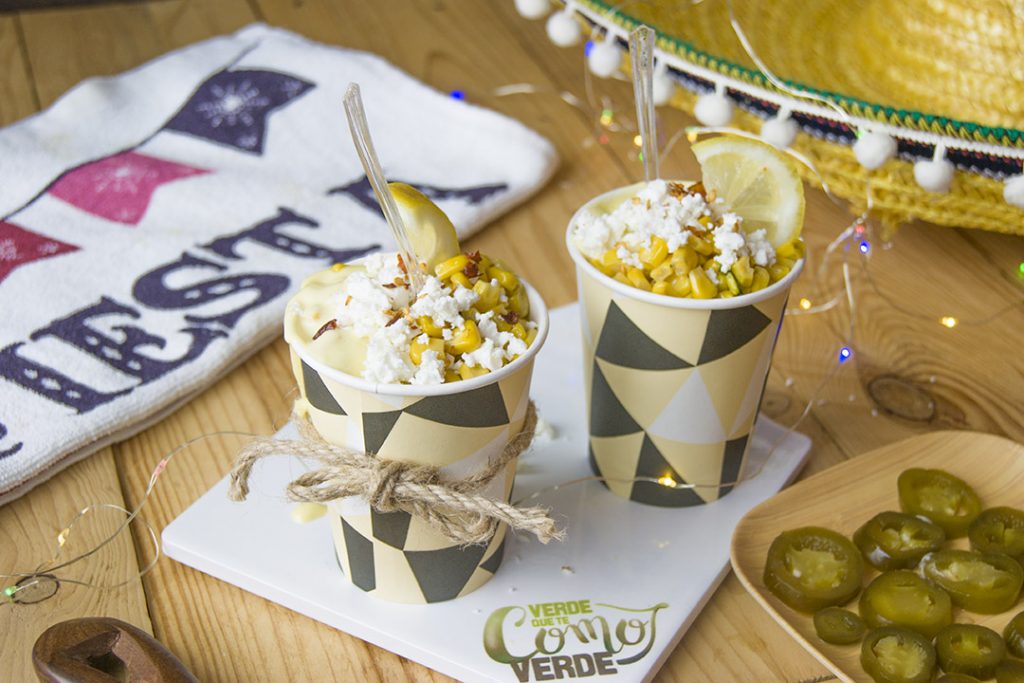 Esquites, receta vegetariana mexicana - Verde que te como verde