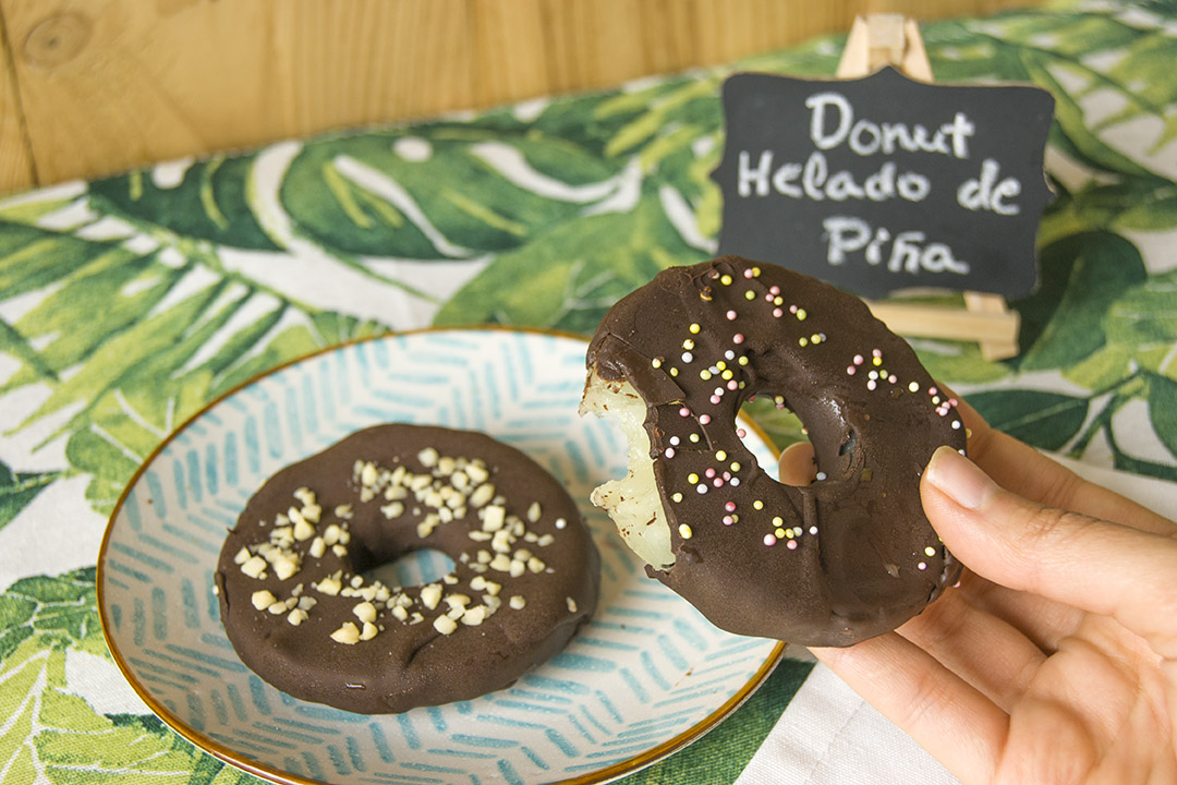Piña helada con chocolate - Verde que te como verde